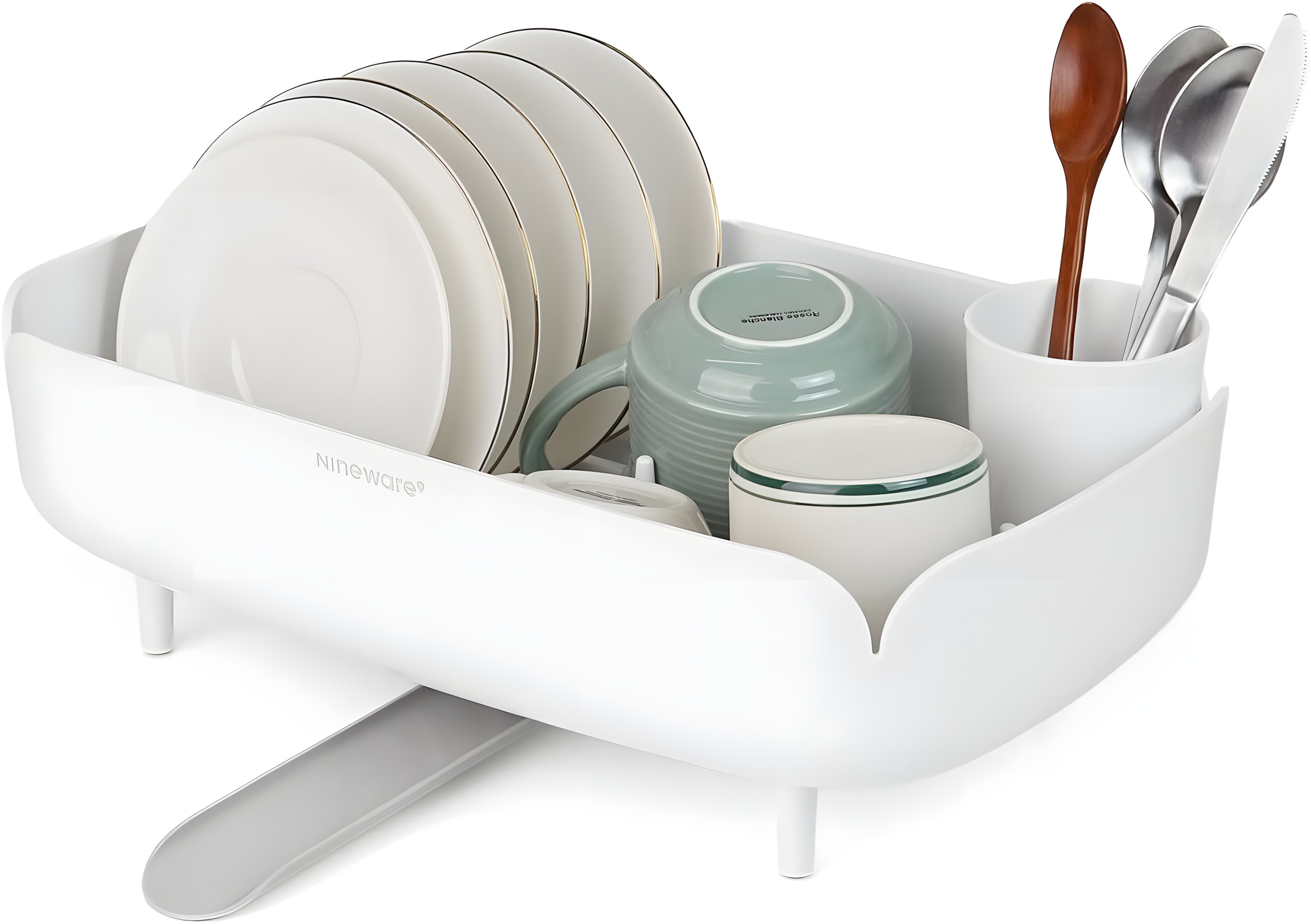 BY Family Split-Design Compact Dish Drying Rack For Small Kitchens ...