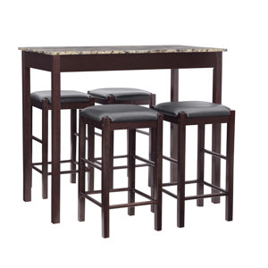 Winston Porter Loria 5 - Piece Counter Height Dining Set & Reviews ...