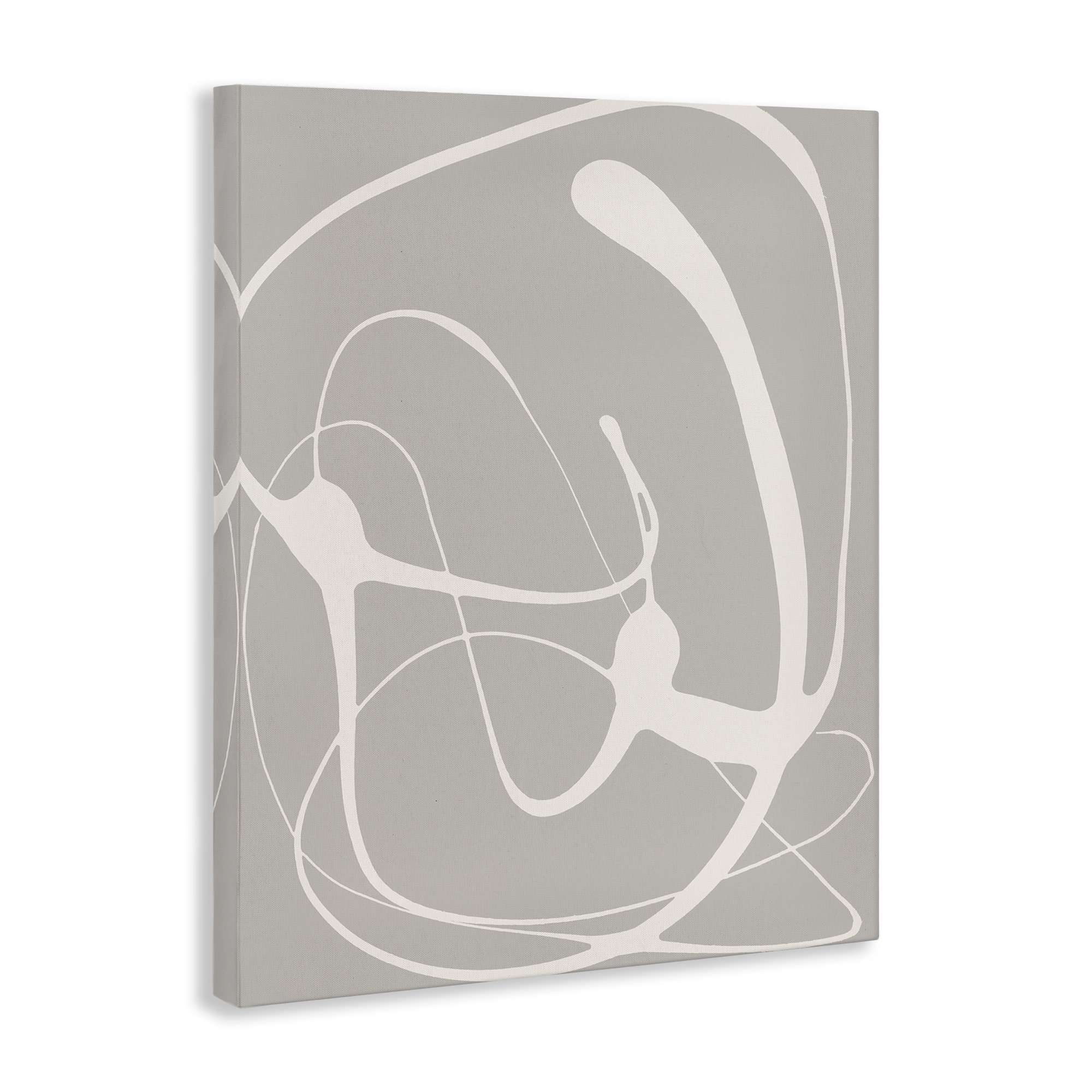 Wrought Studio™ Beige Very Abstract Figure Canvas Wall Art by Lanie ...