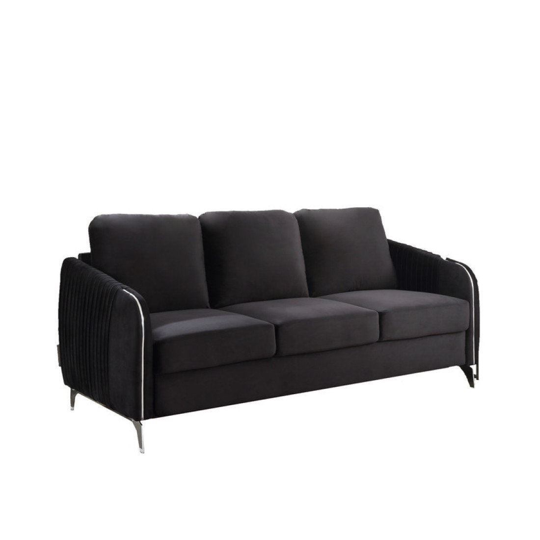 Wade Logan® Cherian Modern Sofa Hathaway Velvet Fabric Sofa Loveseat ...