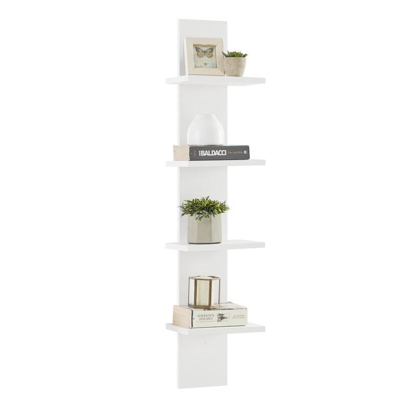 Ebern Designs Arica Decorative 4 Tier Column Wall Shelf & Reviews | Wayfair