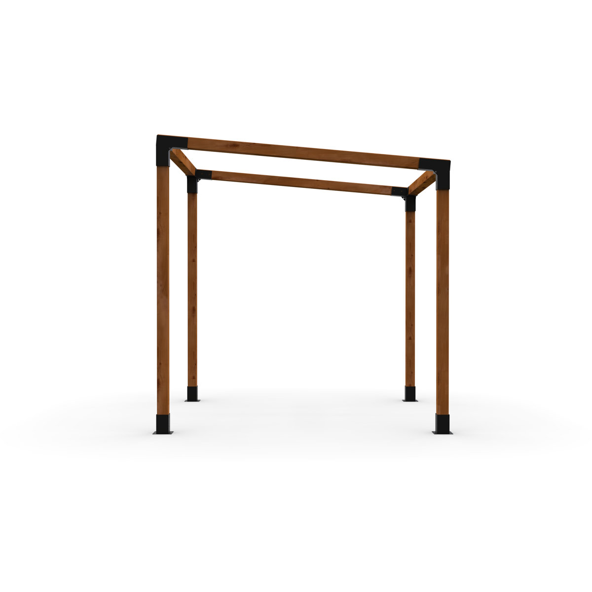 Bjorn Woodworks 4x4 Black 5 Degree Pergola Brackets & Lean To Kit | Wayfair