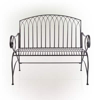Red Barrel Studio® Metal Outdoor Bench & Reviews | Wayfair