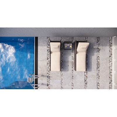 DirectWicker Outdoor Wicker Chaise Lounge with Table | Wayfair