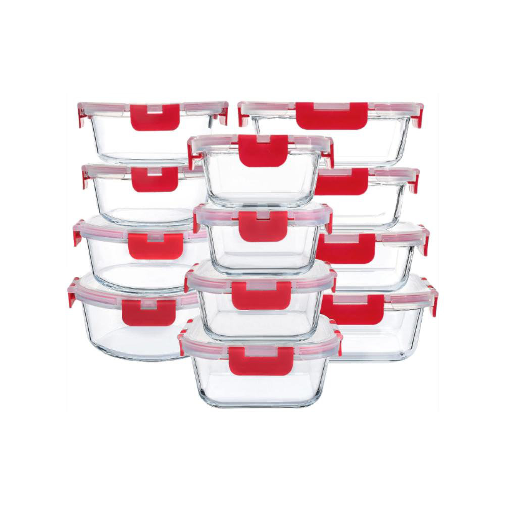 Prep & Savour GLASS CONTAINERS WITH SECURE LIDS | Wayfair