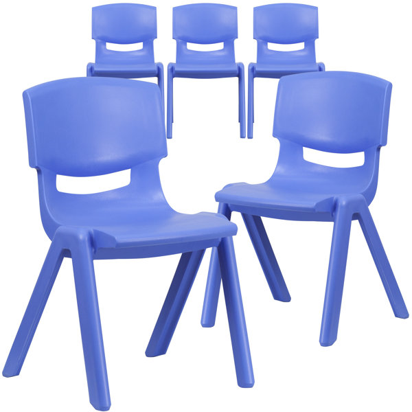 Flash Furniture Goddard Plastic Stackable School Chair with 15.5'' Seat ...