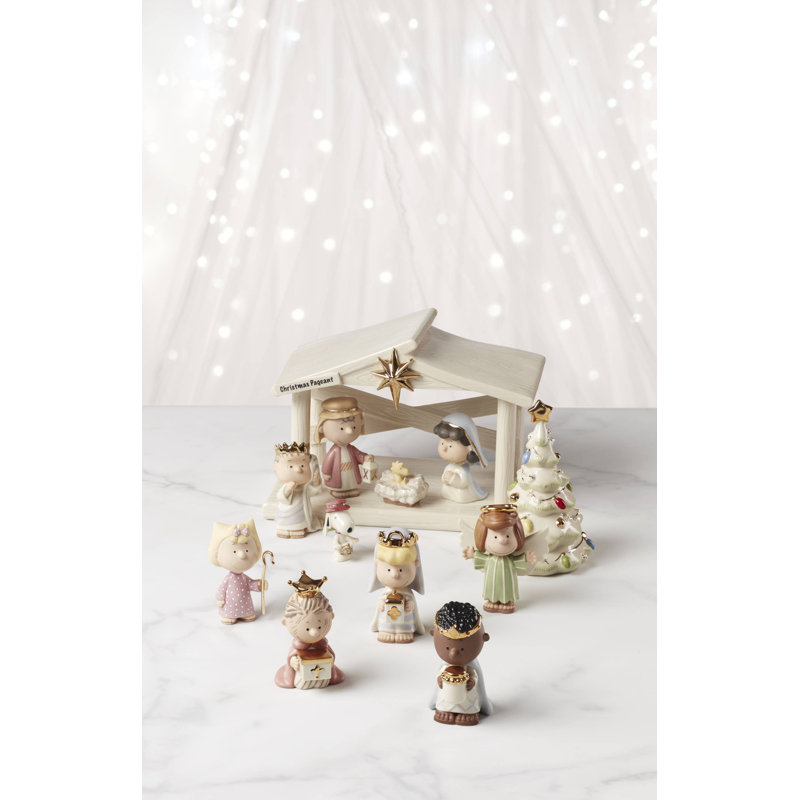 Lenox NATIVITY The Peanuts Christmas Pageant 12-Piece Set & Reviews ...