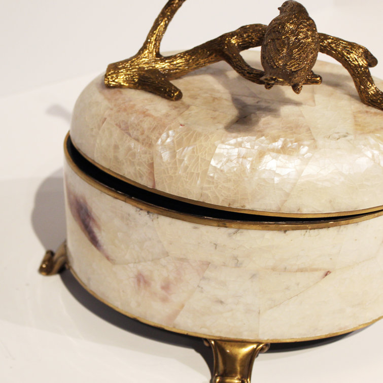 Maitland-Smith Hammer Shell Decorative Box | Wayfair