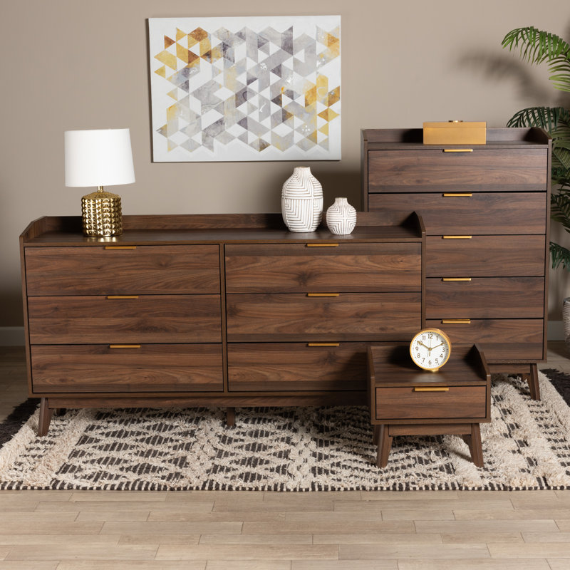 Corrigan Studio® Lena Mid-Century Modern Wood 3-Piece Storage Set ...