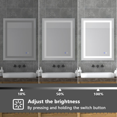 Wade Logan® Tobin The Ultimate Smart Bathroom Mirror with Defogging and ...