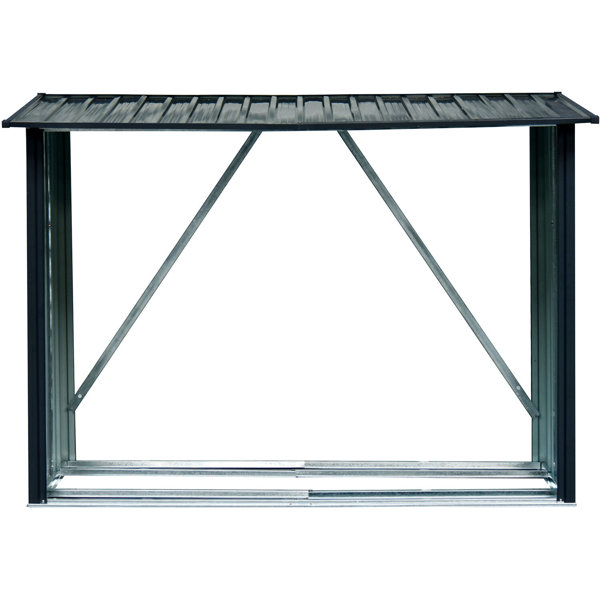Hanover Galvanized Steel Woodshed Log Rack & Reviews | Wayfair