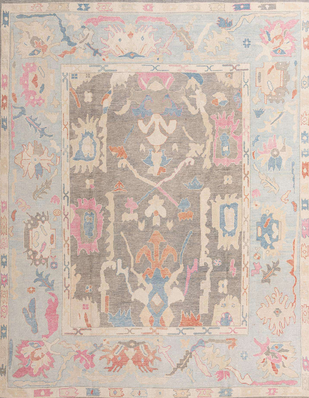 Bungalow Rose Pink/Gray/Blue Machine Washable Rug | Wayfair