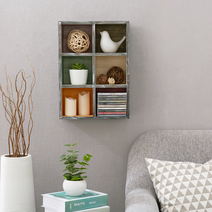 Gracie Oaks 12" x 16" Wood Small Cubby Shelf & Reviews | Wayfair