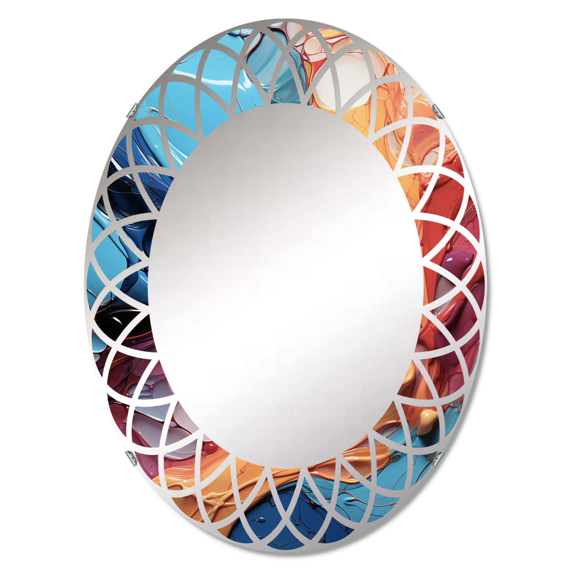 East Urban Home Esplen Oval Wall Mirror | Wayfair