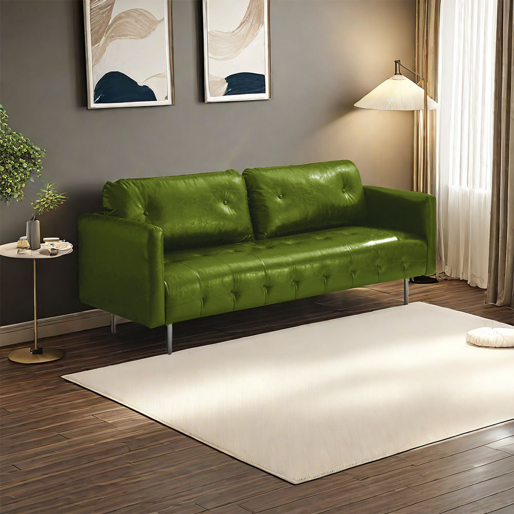 Lifton Nordic Minimalist Small Flat In Line Sofa 78.74'' Sofa | Wayfair