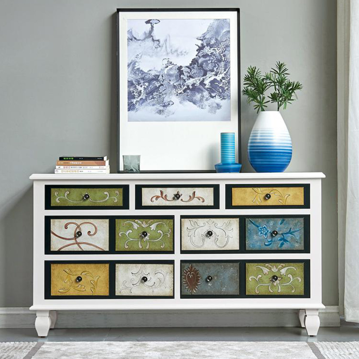 Canora Grey Solid Wood 7-Drawer Modern Storage Cabinet | Wayfair