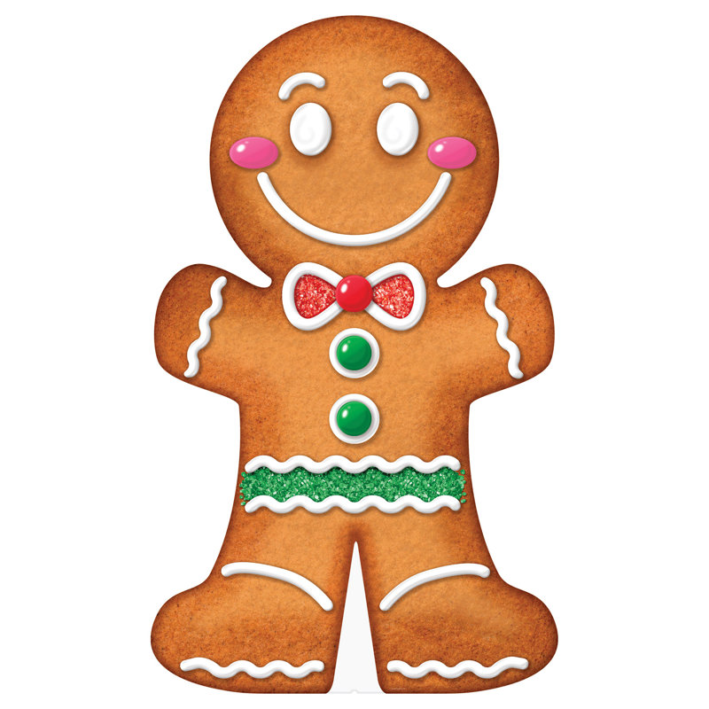 The Holiday Aisle® Christmas Gingerbread Man Cookie Stand-Up | Wayfair