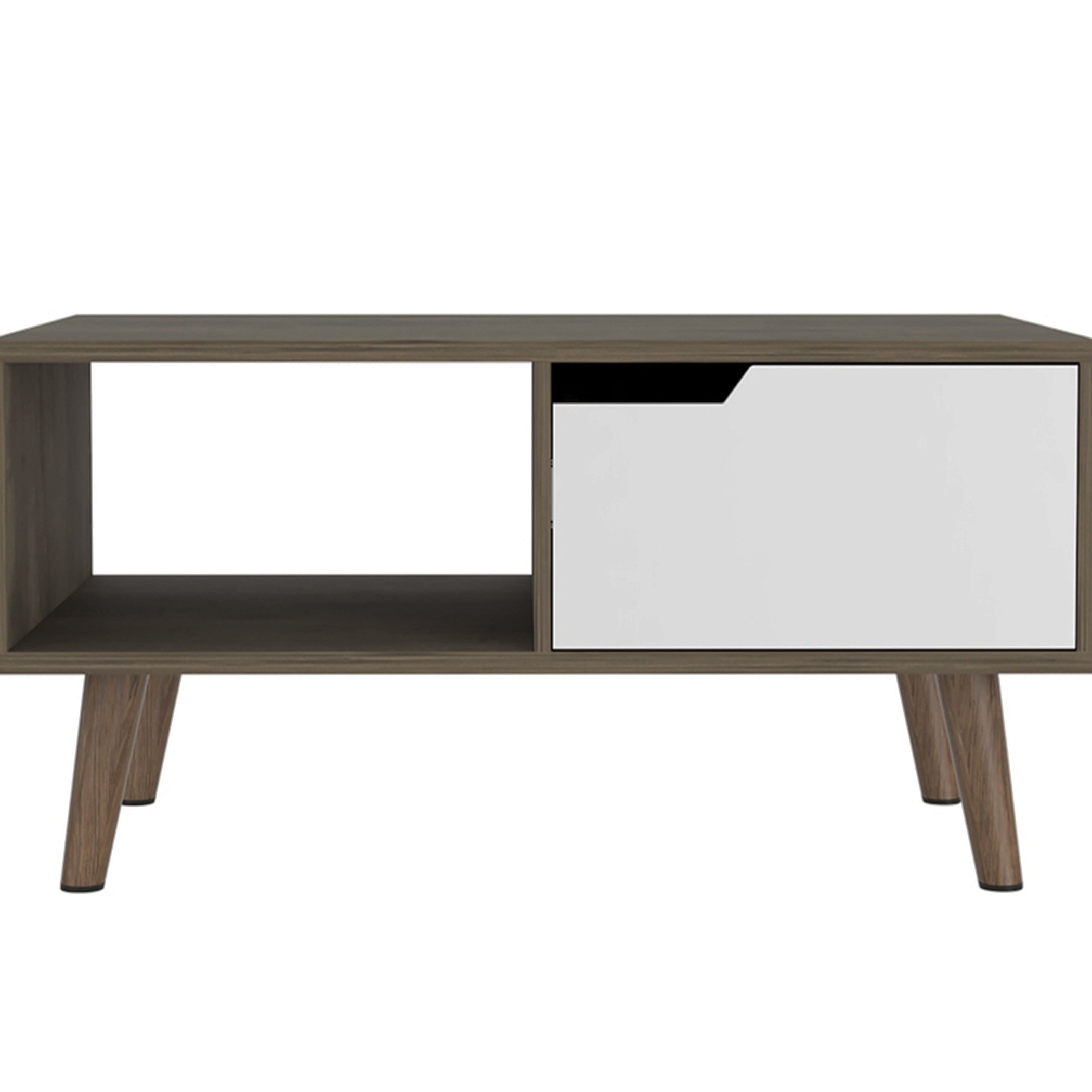 George Oliver Coppage Coffee Table 2.0, One Drawer, Four Legs | Wayfair