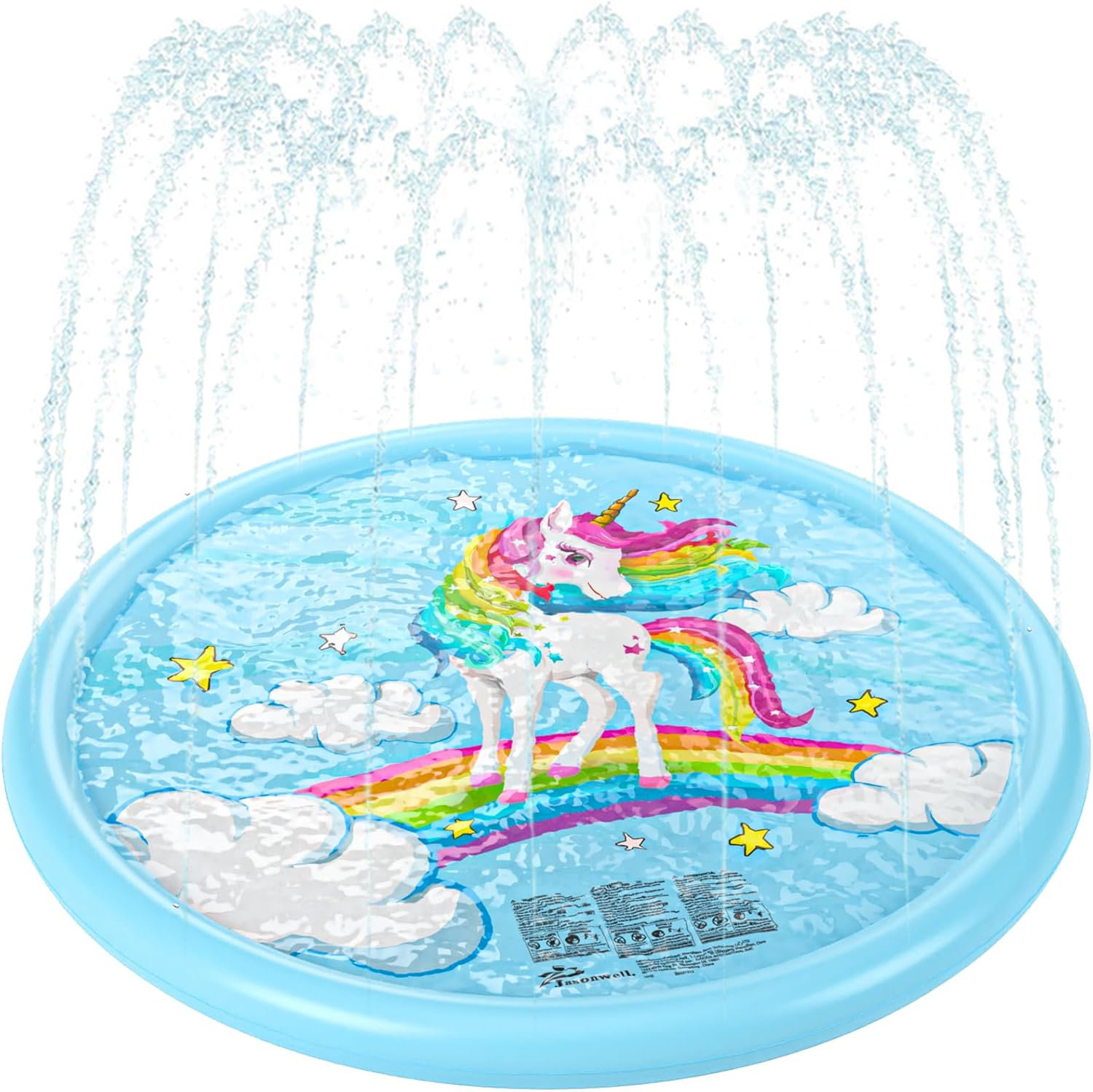 POGASY Splash Pad Sprinkler For Kids Splash Play Mat Outdoor Water Toys ...