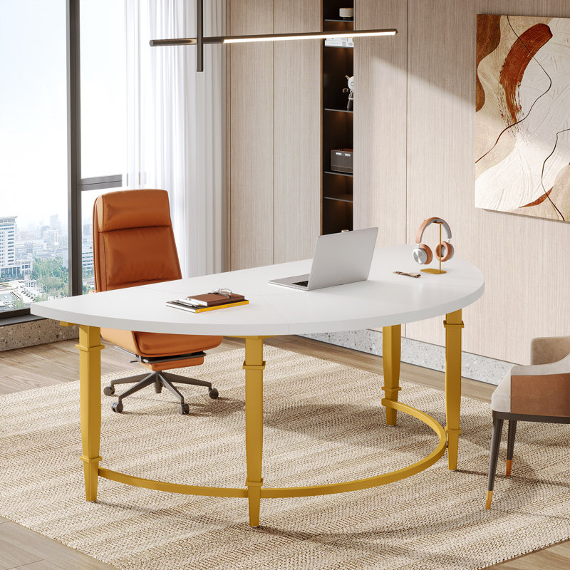 Mercer41 Xaniya 63 Inch Simple Executive Computer Desk | Wayfair