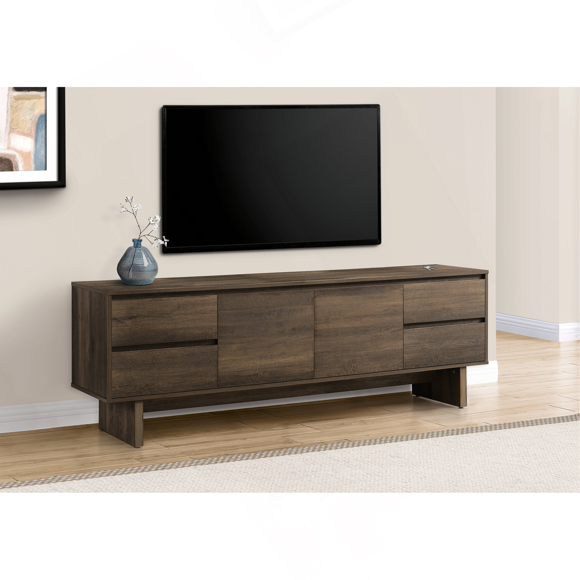 Latitude Run® Tv Stand, 72 Inch, Console, Media Entertainment Center ...