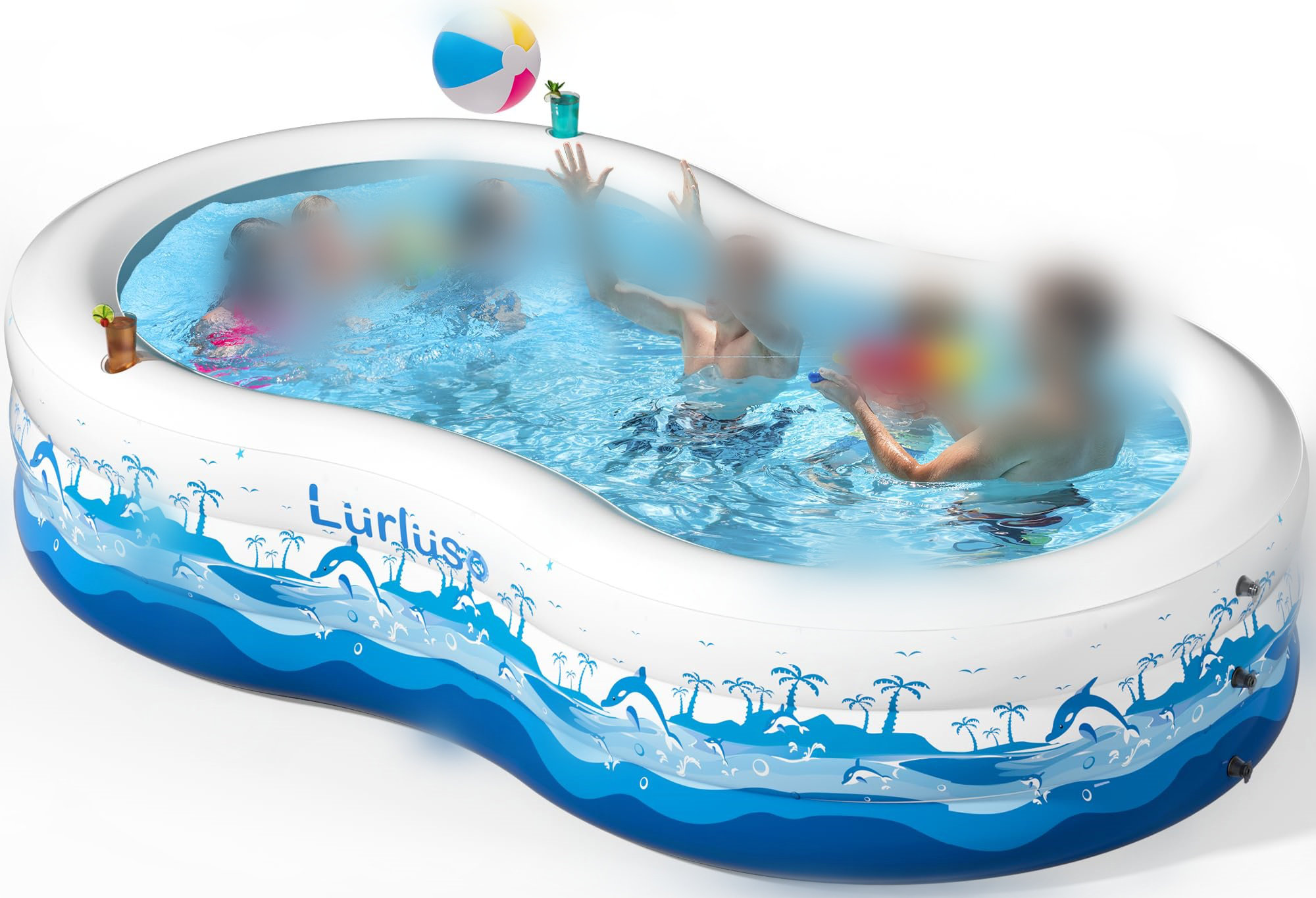 Olhav 2ft x 6ft x 11ft Plastic Kiddie Pool - Wayfair Canada