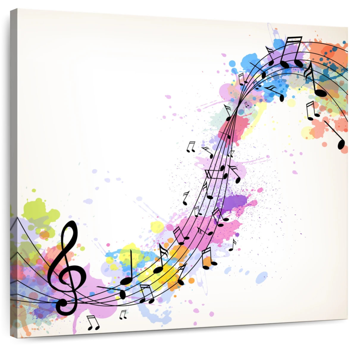 Ebern Designs Abarca Abstract Musical Notes | Wayfair