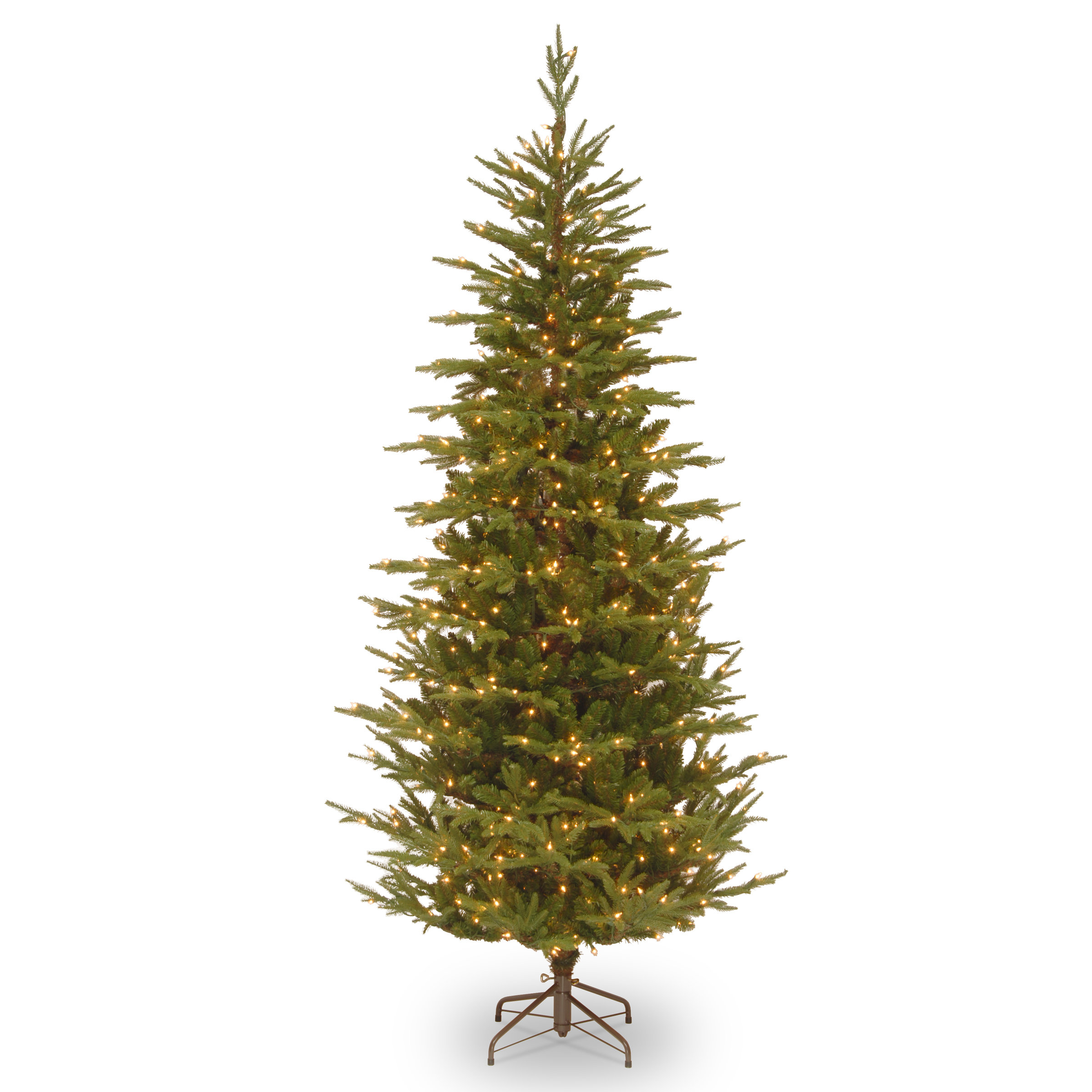 The Holiday Aisle® 7.5ft. Frasier Grande Slim Tree with Clear Lights ...