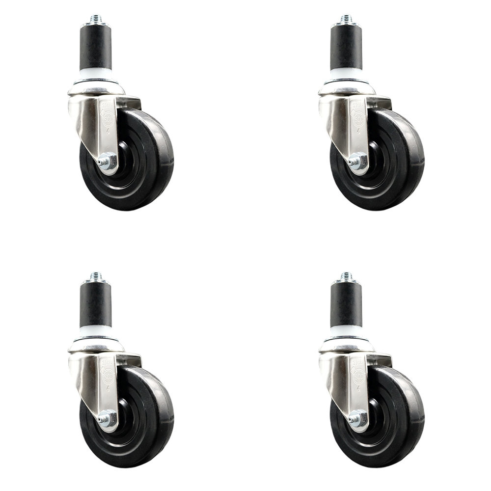 Service Caster Soft Rubber Casters | Wayfair