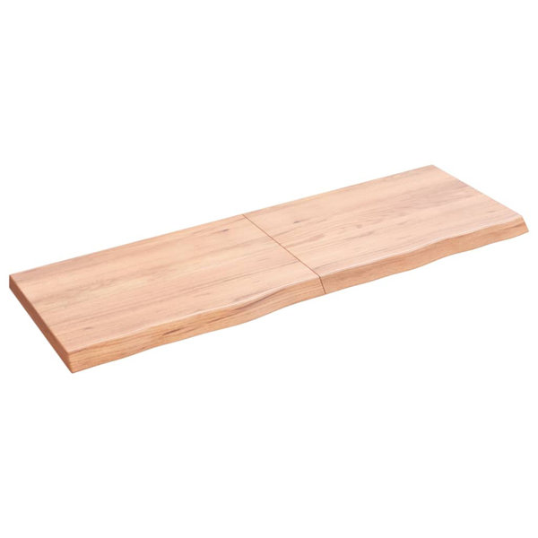 VidaXL Solid Wood Rectangular Wave Edge Table Top | Wayfair