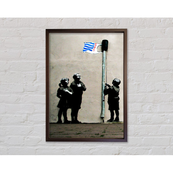 Bright Star Homage To The Tesco Flag - Single Picture Frame Print on ...