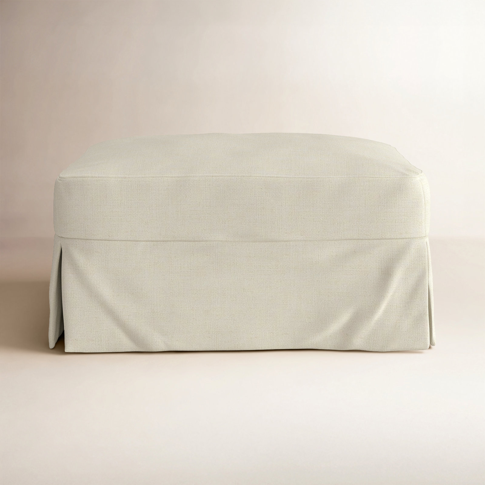 Wayfair Custom Upholstery™ Lucia Slipcovered Ottoman & Reviews | Wayfair