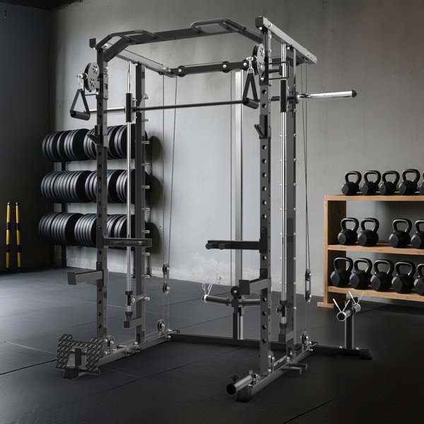 gaomon Power Cage, Smith Machine Squat Rack, Heavy Duty Power Rack for ...