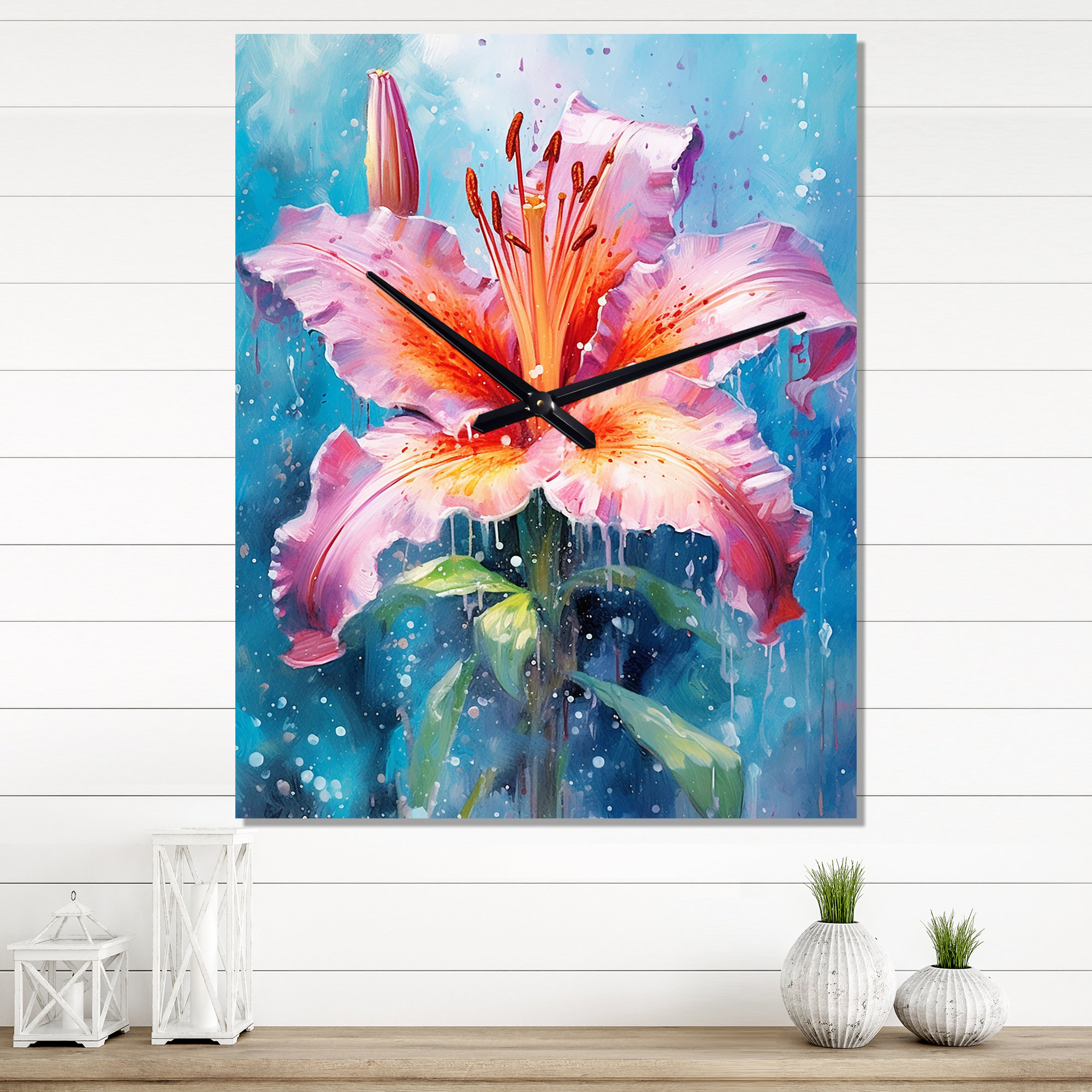 East Urban Home Diamantis - Lily Modern Wall Clock | Wayfair
