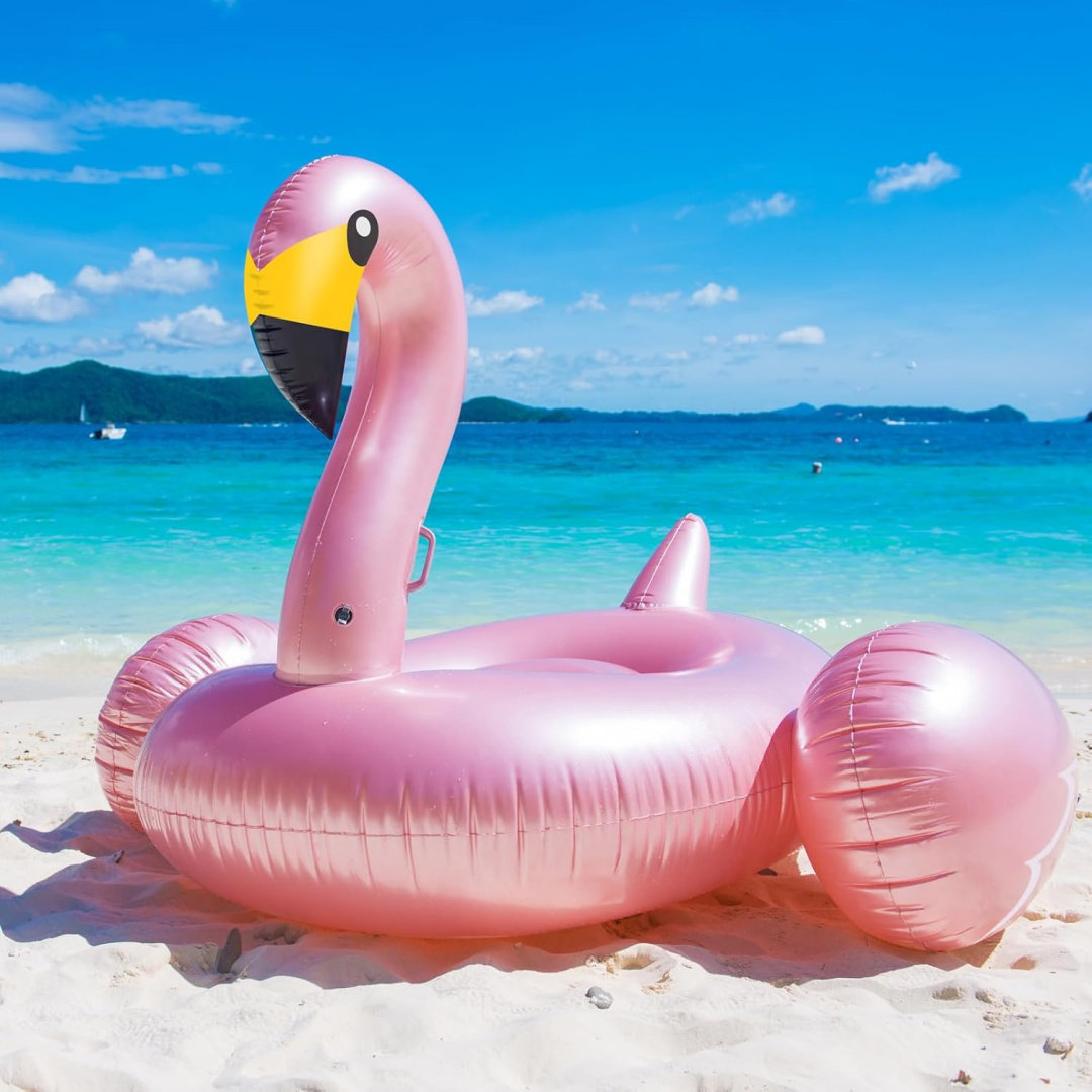 DESIGN SHOP BY SHELL Giant Inflatable Flamingo Pool Float With Fast ...