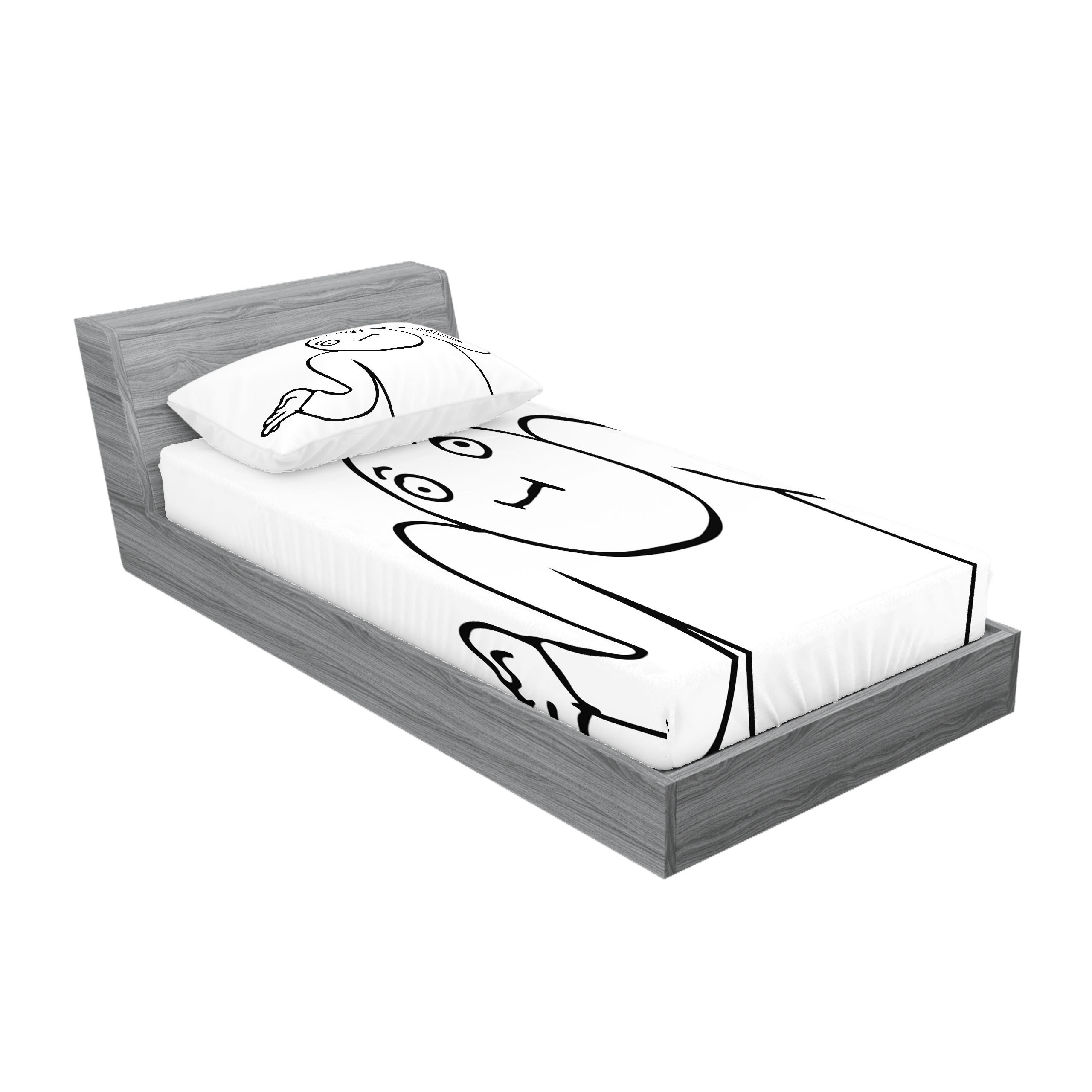 Ambesonne Whatever Guy Meme Sheet Set | Wayfair