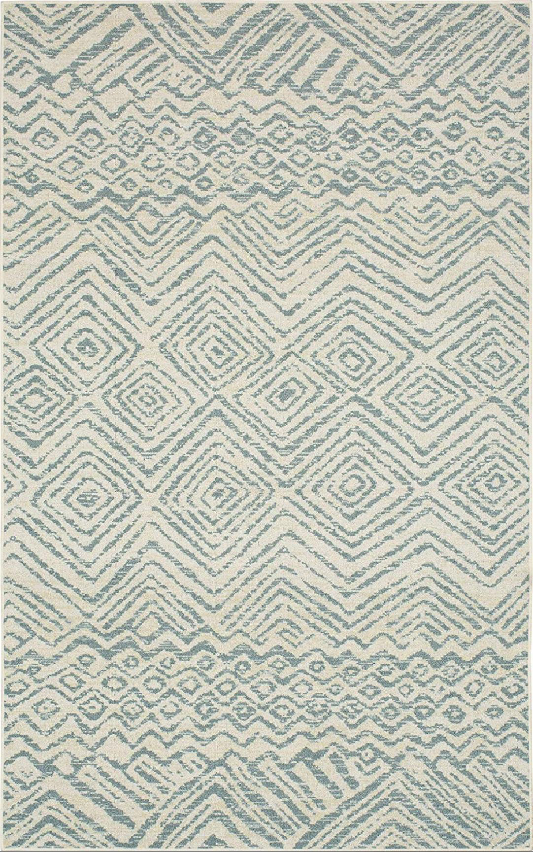 Foundry Select Abstract Machine Woven Rectangle 5' x 7' Area Rug in ...