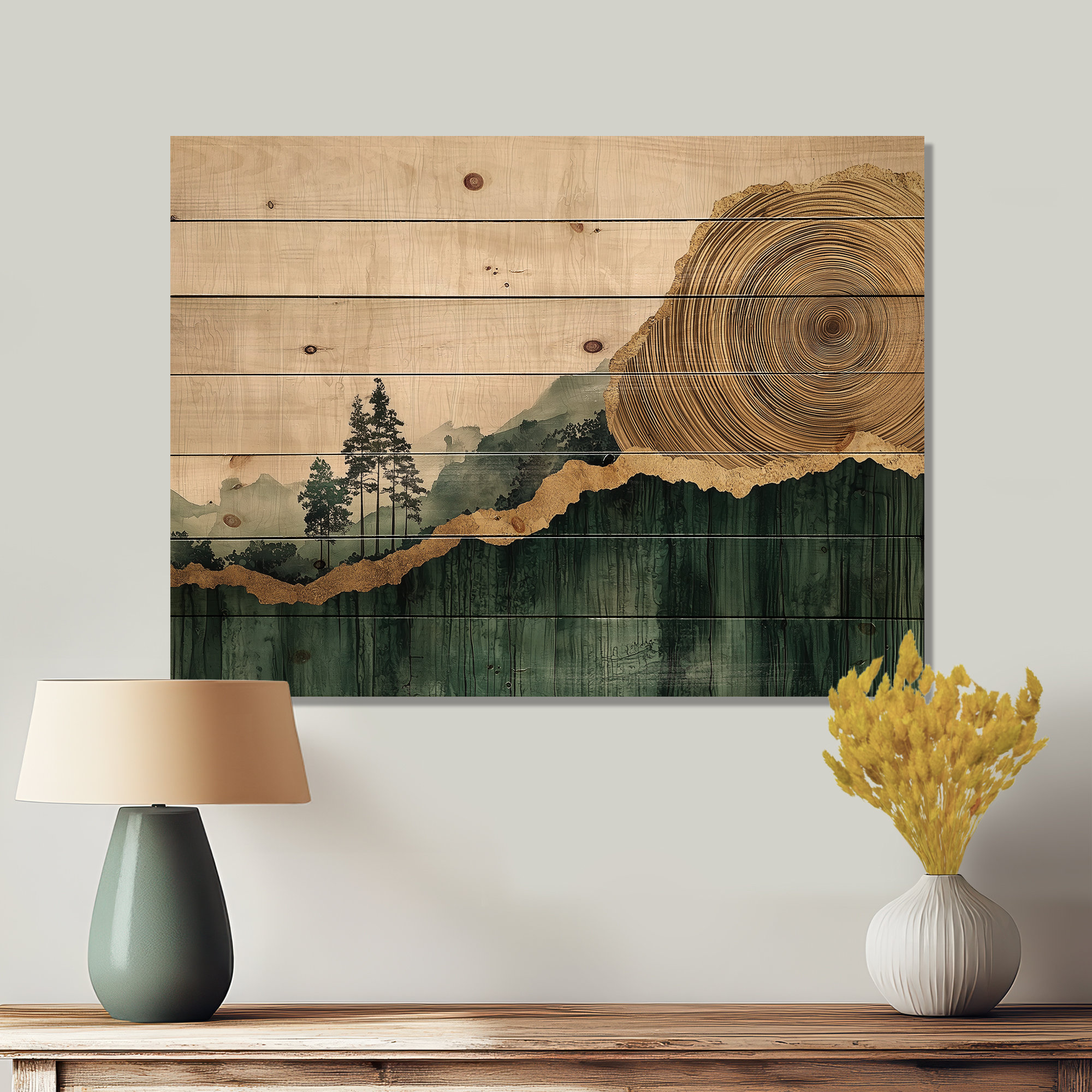 Millwood Pines Pine Trees Forest Landscape Into A Wood Slide I - Tree ...