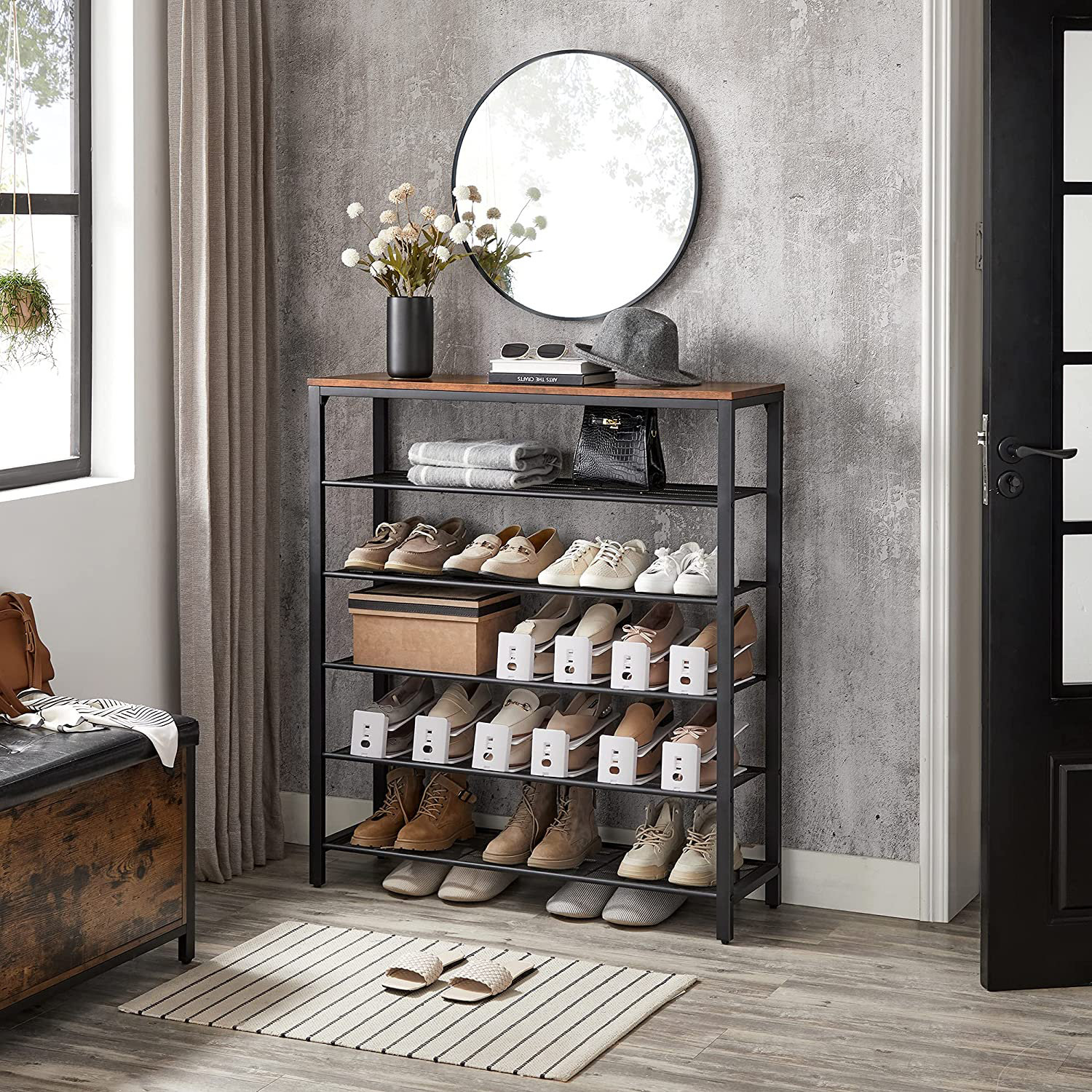 Rebrilliant 24 Pair Shoe Rack - Wayfair Canada