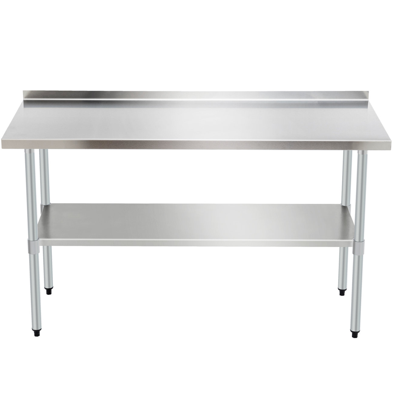 Orren Ellis 24X60 Inch Stainless Steel Prep Table With Adjustable ...