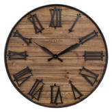 Nextime Carl Modern & Contemporary Analog Solid Wood Tabletop Clock ...