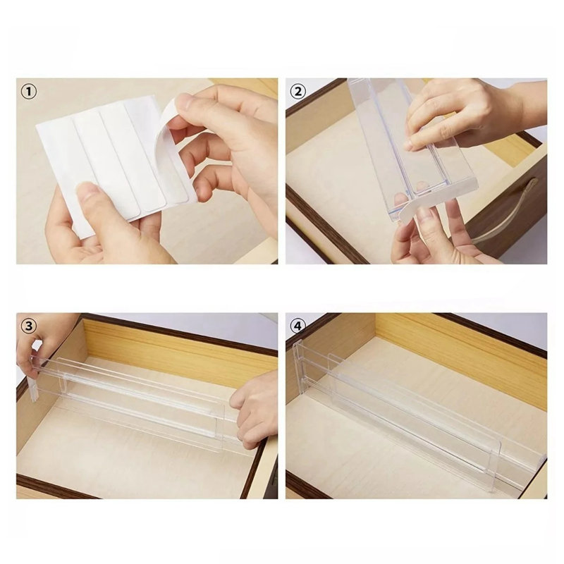 Rebrilliant Nicala 5" W x 2" D Multi-Purpose Drawer Organizer | Wayfair