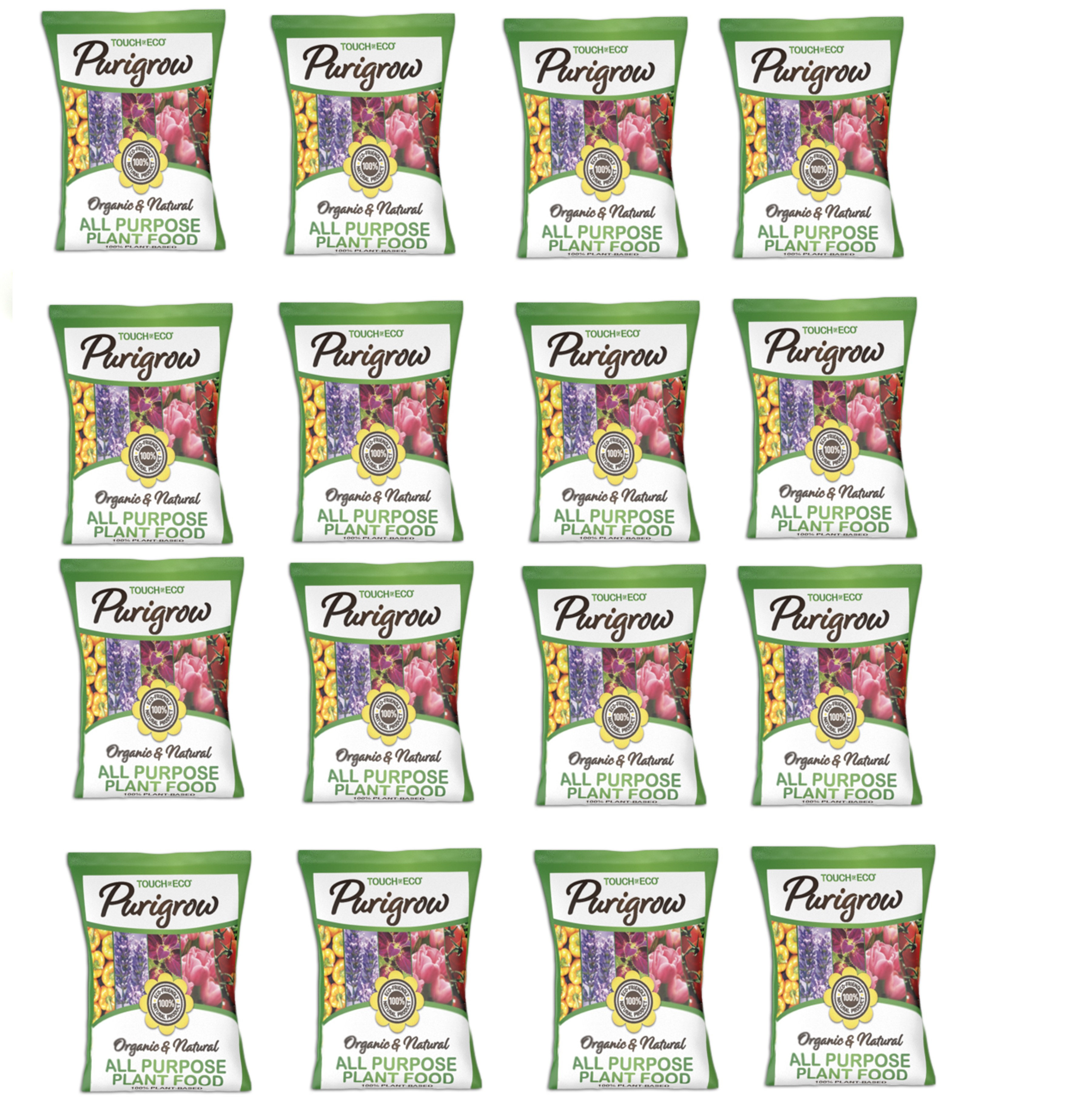 Touch Of ECO Purigrow & Natural All Purpose Plant Food - 16 Individual ...