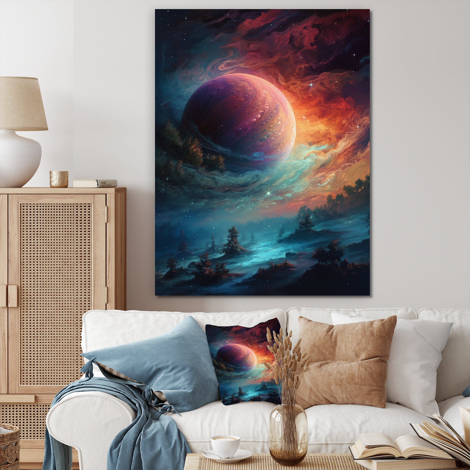 Red Barrel Studio® Imagine Space V On Canvas Print | Wayfair