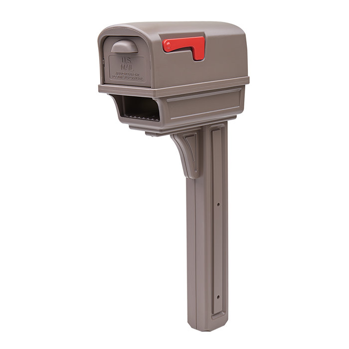 Architectural Mailboxes Gentry Plastic Post Mounted Mailbox & Reviews ...