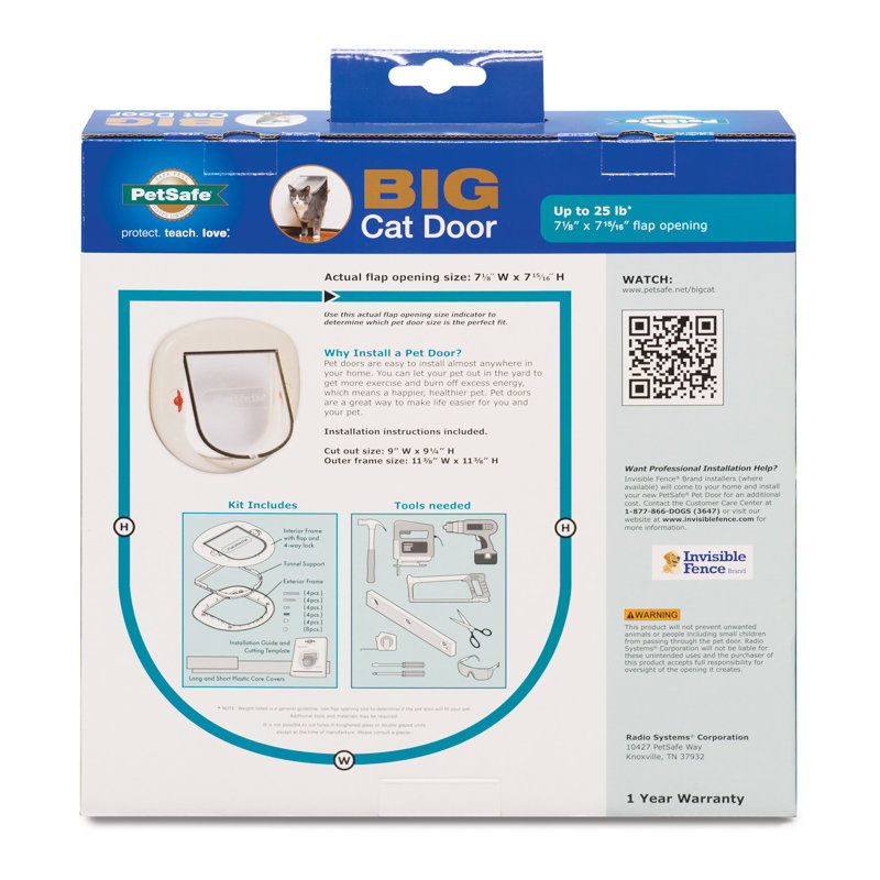 PetSafe® 4-Way Locking Big Cat Door & Reviews | Wayfair