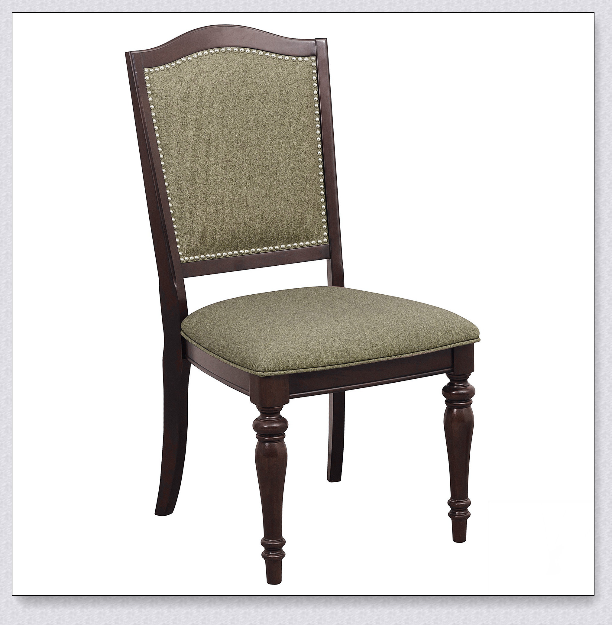 Bloomsbury Market Dark Cherry Finish Dining Chairs Set of 2 Upholstered ...