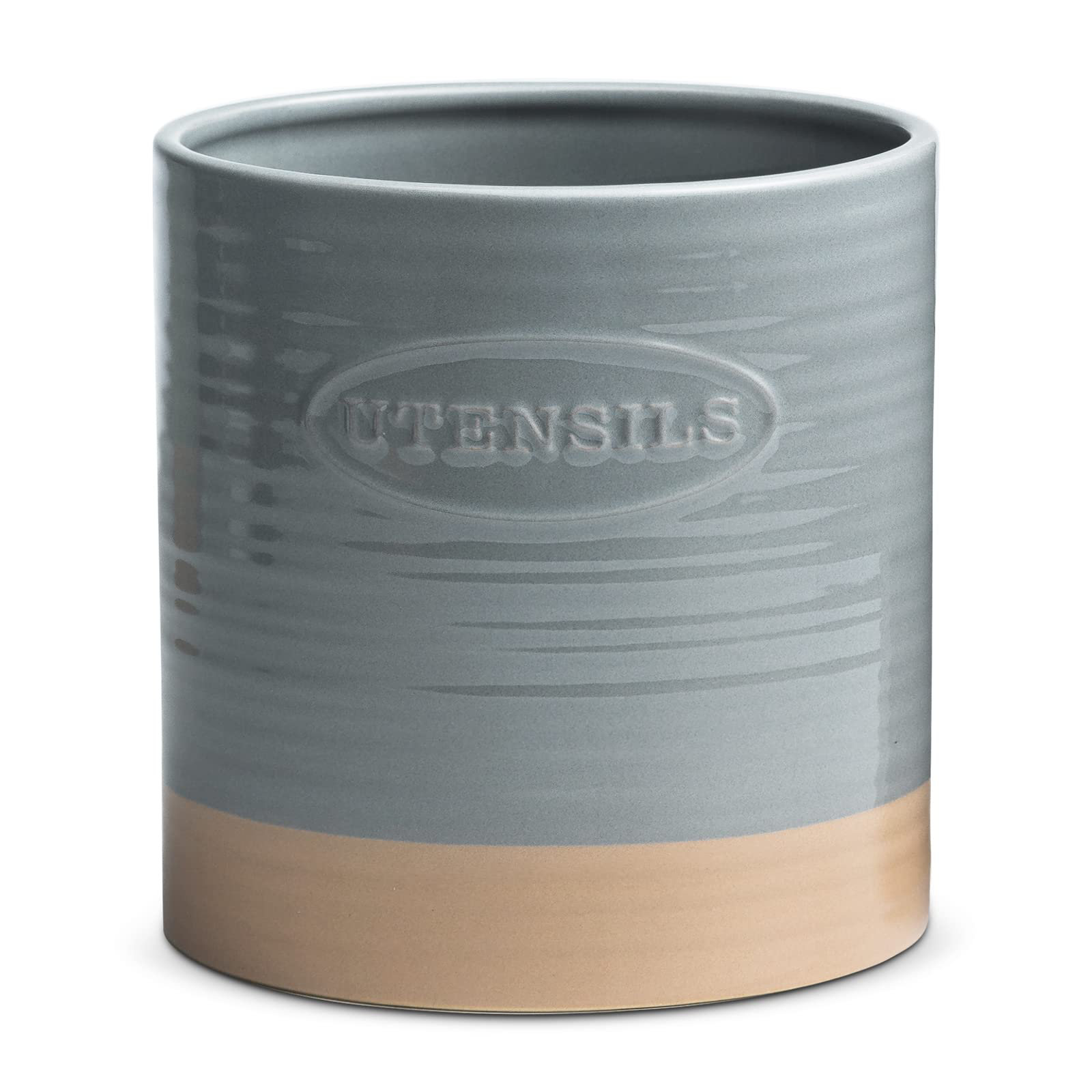 Latitude Run® Kitchen Utensil Holder Porcelain Utensil Crock Vintage ...