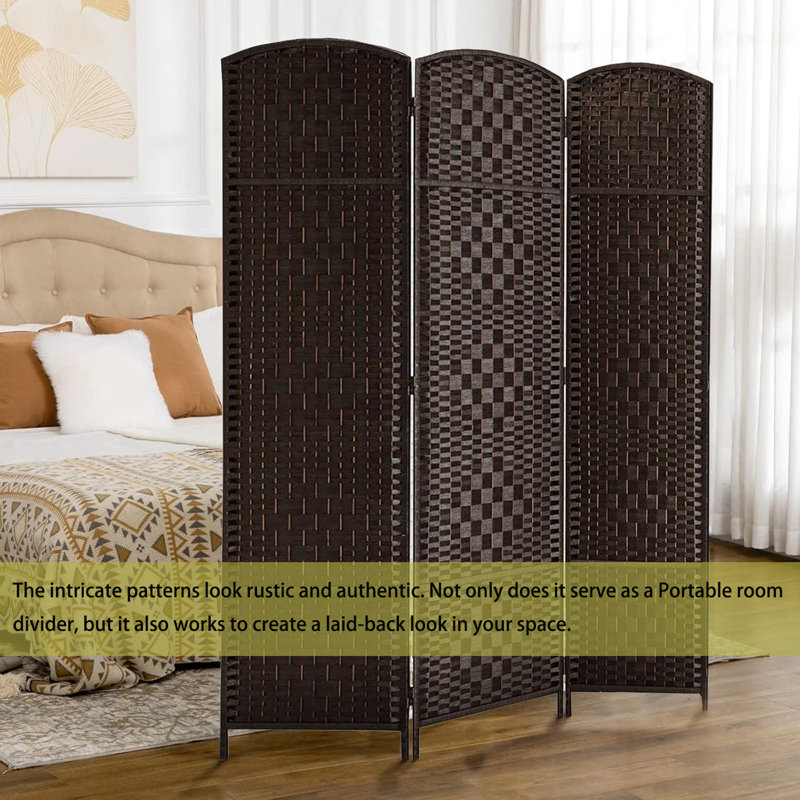 Tiprol 6FT Partition Room Divider Separator 3 Panels Folding Privacy ...