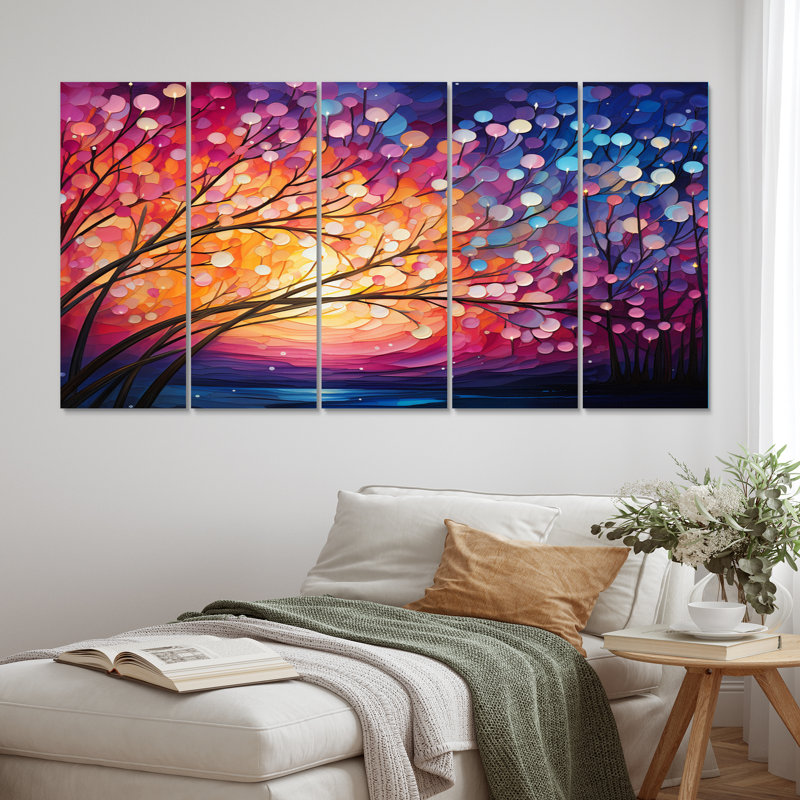 Design Art Hardedge Art Sublime Tree Symmetry III - Modern Metal Wall ...